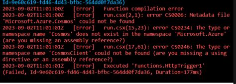 i am not able to use azure cosmos within azure function app · issue