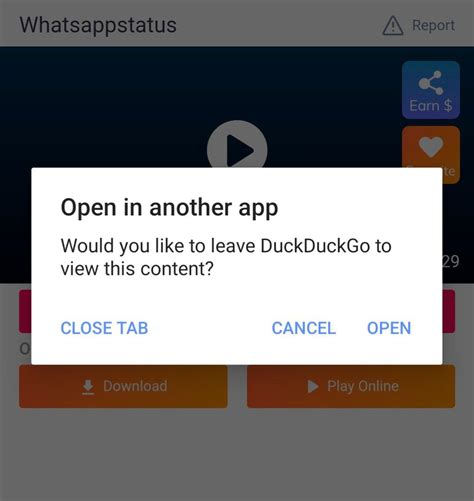 Java How To Open An Android App From My Website With A Dialog Box
