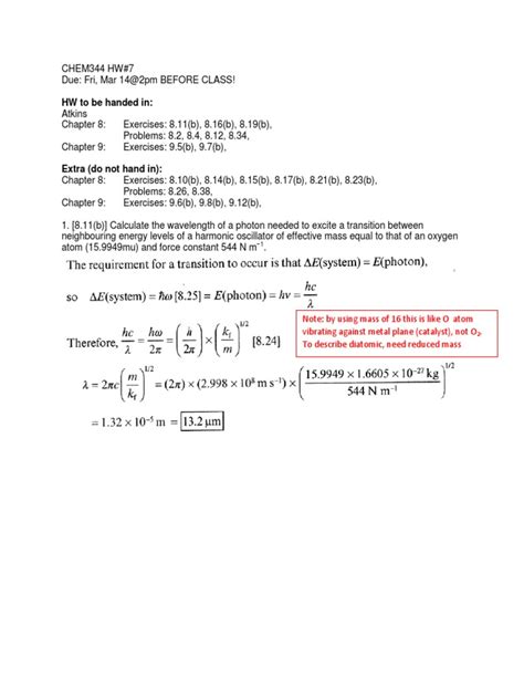 Solution Set 7 Pdf Atomic Orbital Oscillation