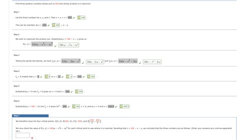 solved find three positive numbers whose sum is 340 and