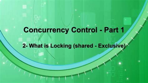 Concurrency Control Part 1 02 Locking Based Protocols Youtube