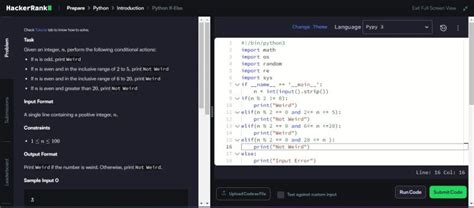 Tanvi Mohite On Linkedin 100daysofcode Python Codechallenge Learningjourney Day1 Hackerrank