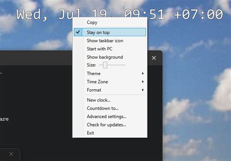 Add the big clock on Window desktop เพมนาฬกาขนาดใหญใหวนโดวเดสทอป