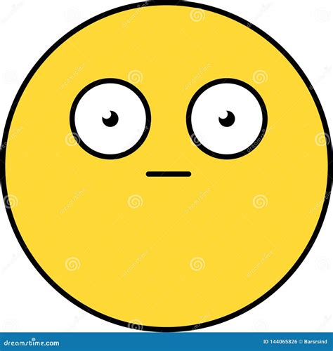 Shocked Scared Poop Emoji Vector Illustration