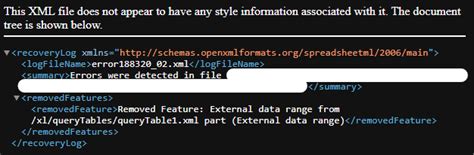 We Found A Problem With Some Content In Excel Workbook Tables Vba And Power Query Utilized