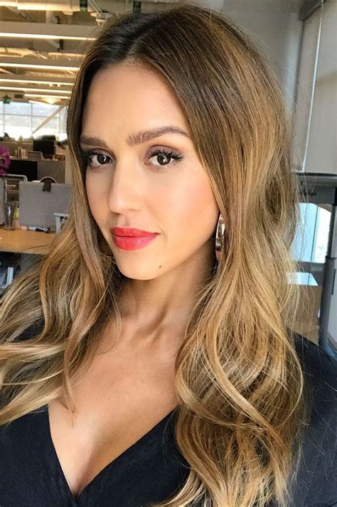 Jessica Alba Balayage Hair Morenas Brunette Balayage Hair Brown Blonde Hair Hot Hair Colors