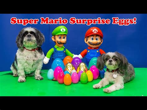 Assistant Opens Super Mario And Princess Peach Surprise Eggs With Wiggles