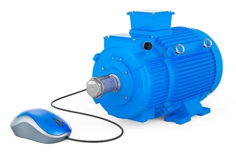 Premium Photo Electric Motor With Computer Mouse 3d Rendering