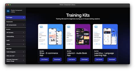 Flutter Component Library A Huge Library Of Helpful Widgets Screens