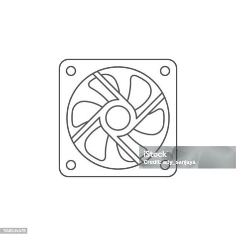 흰색 배경에 격리 된 컴퓨터 쿨러 벡터 아이콘 기호 0명에 대한 스톡 벡터 아트 및 기타 이미지 0명 Cpu 건강관리와 의술 Istock