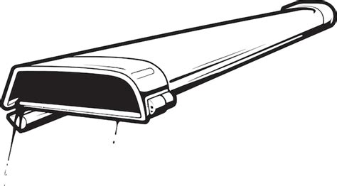 A Black And White Drawing Of A Razor Premium Ai Generated Vector