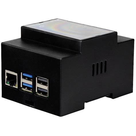 Joy It Housing Case For Raspberry Pi 5 Board For Din Rail With Fan