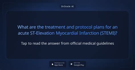 What Are The Treatment And Protocol Plans For An Acute St Elevation Myocardial Infarction Stemi