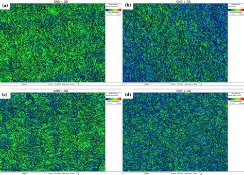 Geometrically Necessary Dislocation Gnd Density Map Obtained From