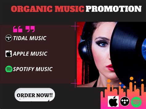 Organic Tidal Apple And Spotify Music Promotion Upwork
