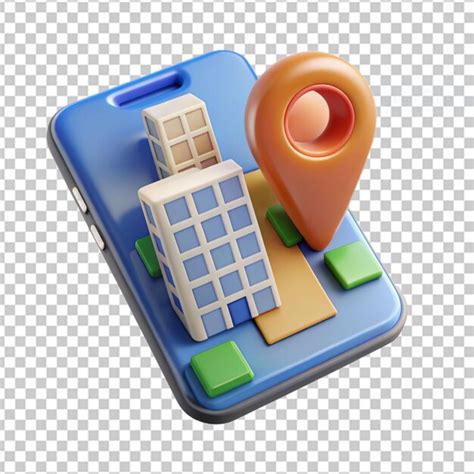 3d Render Red Map Pointer Icon Isolated Scene Creator Premium AI