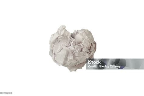 흰색 배경에 고립 된 구겨진 백서 0명에 대한 스톡 사진 및 기타 이미지 0명 거절 거친 Istock