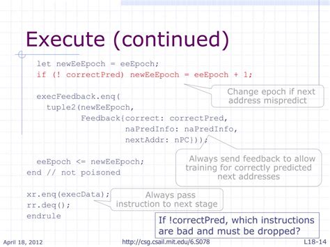 Ppt Computer Architecture A Constructive Approach Next Address Prediction Six Stage