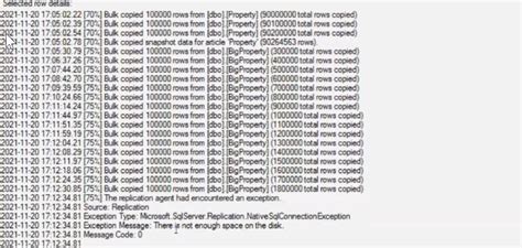 There Is Not Enough Space On The Disk Appears In Sql Agent Job