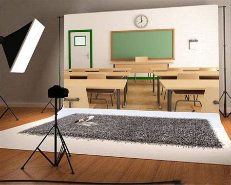 Abphoto 7x5ft Photography Backdrop Back To School Classroom Interior