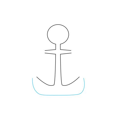 How To Draw An Anchor Step By Step