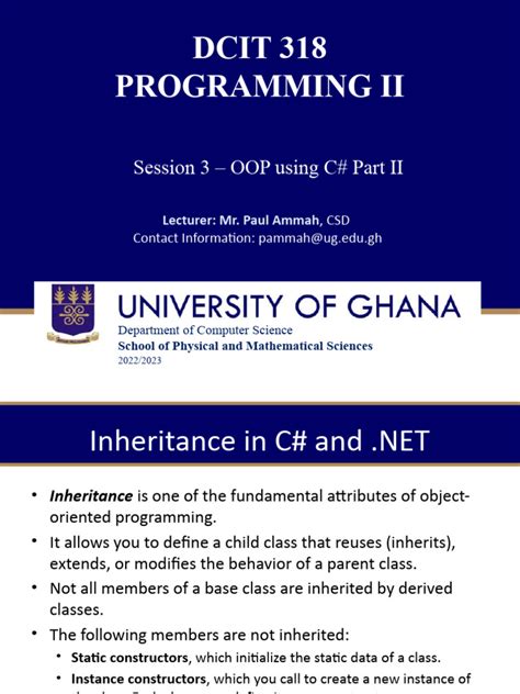 Session 3 Pdf Inheritance Object Oriented Programming Class
