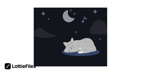 Free Sleeping Cat Animation By Tabis Ahmed Lottiefiles
