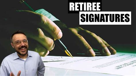 Military Retirement Correct Signature Blocks Youtube
