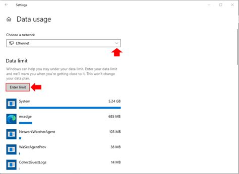 How To Set Data Usage Limit In Windows 10 Device Management Blog