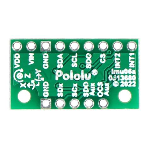 LSM DSO Axis Accelerometer And I C I C SPI Gyroscope Pololu