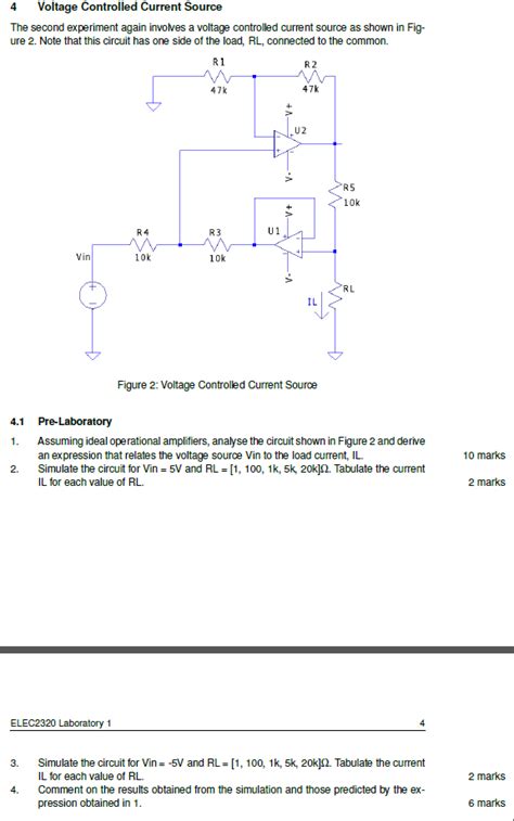 Solved Voltage Controlled Current Source The Second