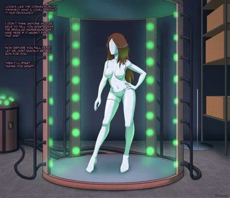 Rule 34 1girls Asfr Brown Hair English Text Inanimate Transformation Mannequin Mannequin