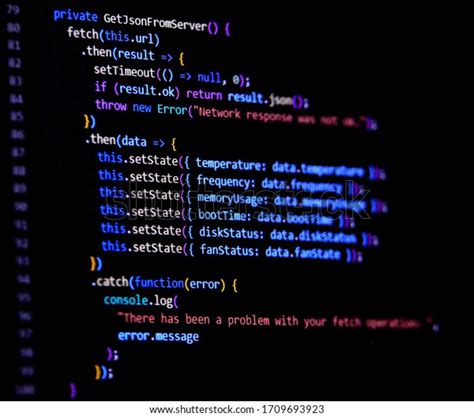 Modern Javascript Typescript Ecma Script Code Stock Photo Shutterstock