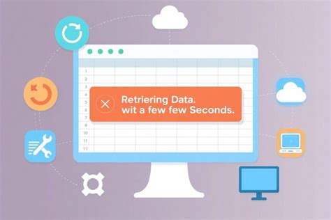 How To Fix Retrieving Data Wait A Few Seconds Error In Microsoft