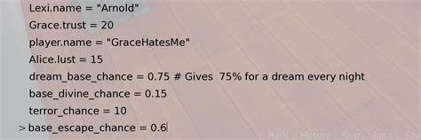 In Game Console Astral Lust Documentation