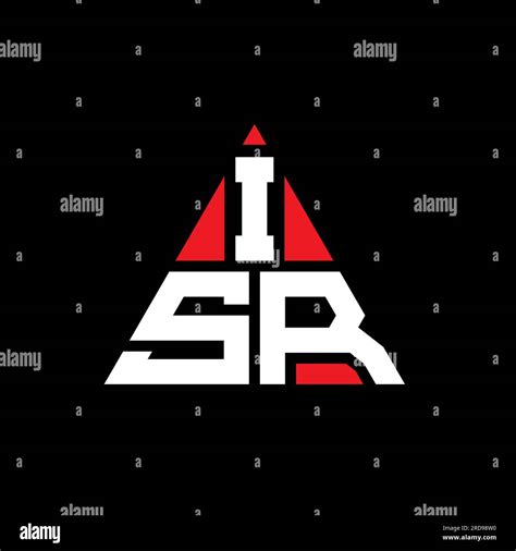 Isr Triangle Letter Logo Design With Triangle Shape Isr Triangle Logo