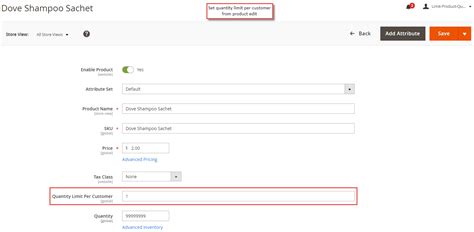 magento 2 limit product quantity per customer extension