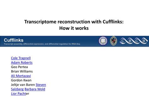 PPT Transcriptome Reconstruction And Quantification PowerPoint Presentation ID