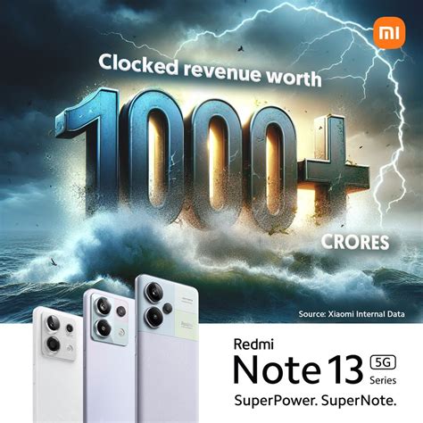 Xiaomi India Crosses Inr Crores Of Sales For Supernote Redmi Note G Series