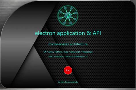 Nikos Konstantinidis On Linkedin Microservices In Progress Electron React App Nick Konstantinidis