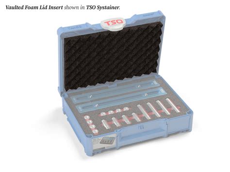 vaulted foam lid insert for t loc and systainer3 m systainers tanos