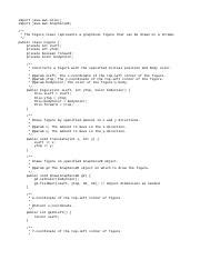 Figure Java Import Java Awt Color Import Java Awt Graphics D The Figure Class Represents