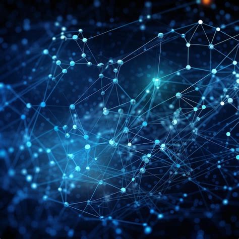 Premium Ai Image Blue Technology Background