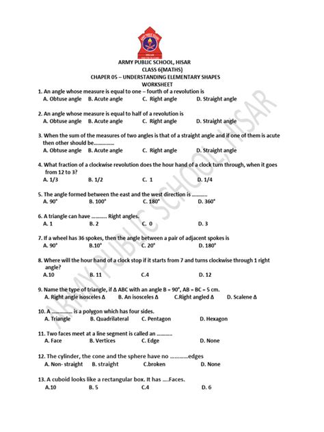 Elementary Shape 02 Pdf Triangle Rectangle