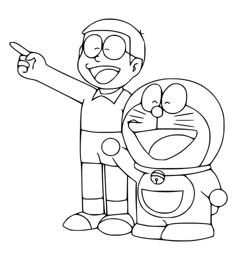 Nobita Ja Doraemon Värityskuva Lataa Tulosta Tai Väritä Verkossa