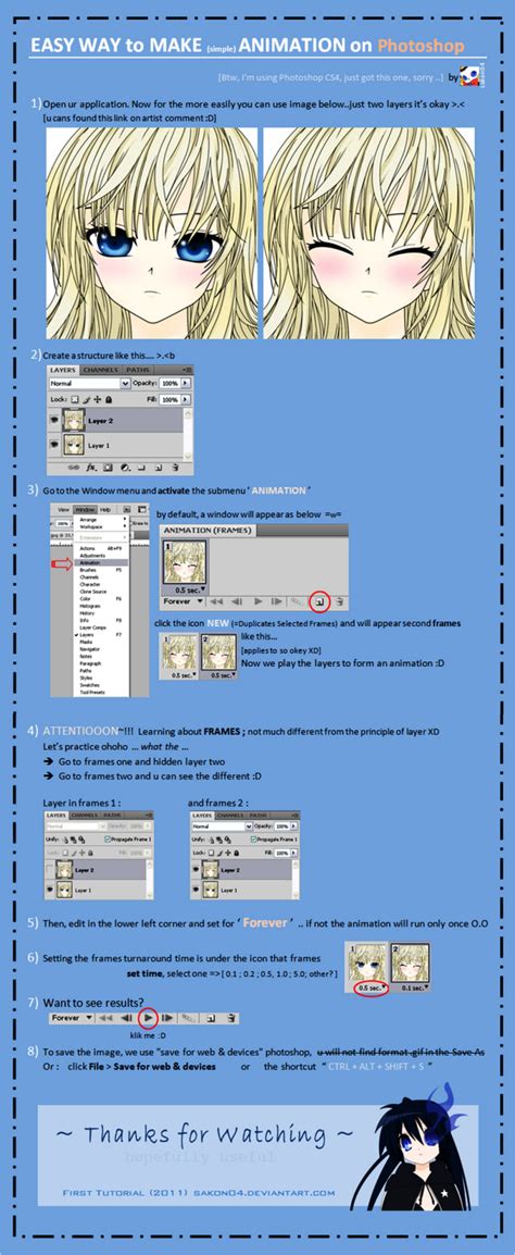 Animation Photoshop Tutorial By Sakon04 On Deviantart
