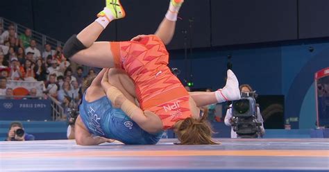 여자 자유형 50kg 동메달 결정전 A 레슬링 2024 파리 올림픽