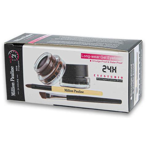 Long Wear Gel Eyeliner 24h 6g With Eyeliner Brush Smooth Finish