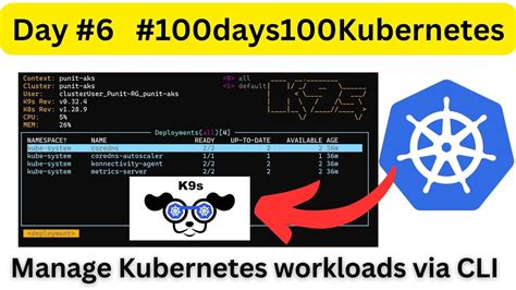 Day 6 100days100Kubernetes K9S Manage Kubernetes Workloads Via CLI SK