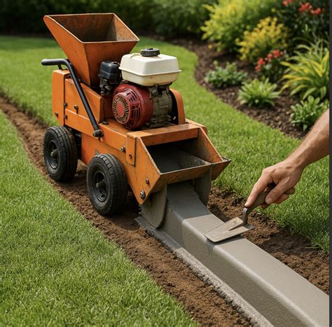 Landscape Concrete Border Machine 9 Curb Machines Ideas Curbing